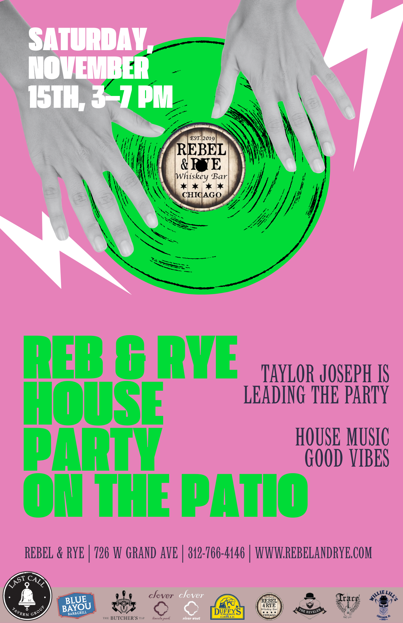 Rebel & Rye House Party on the Patio @ Rebel & Rye on Saturday ...